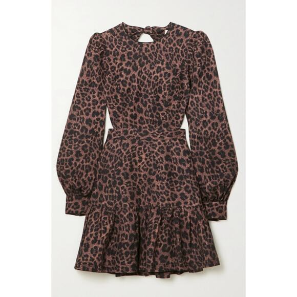 Rebecca Vallance | Dresses | Rebecca Vallance Yasi Brown Linen Cutout ...